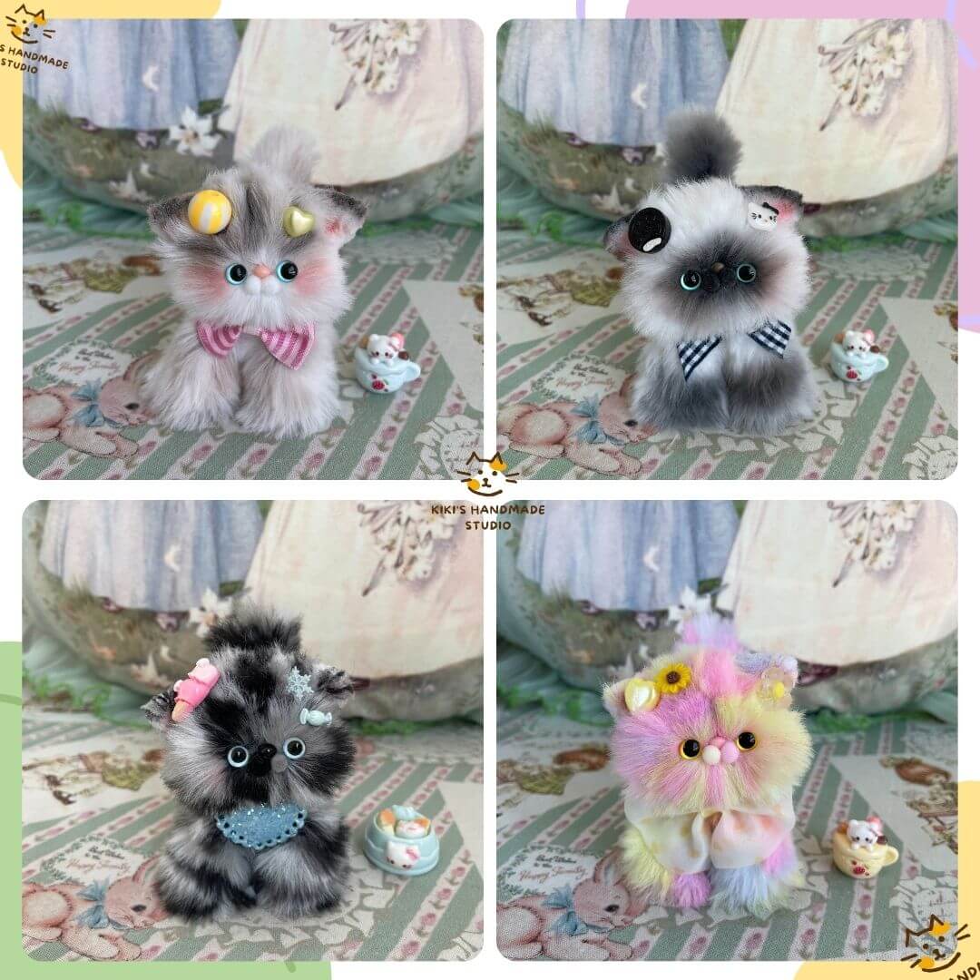 KiKi's Studio | Handmade Fluffy Cat & Dog Toys Pendants Artisan Gifts ...