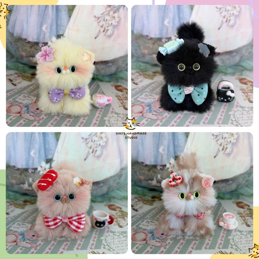 KiKi's Studio | Handmade Fluffy Cat & Dog Toys Pendants Artisan Gifts ...