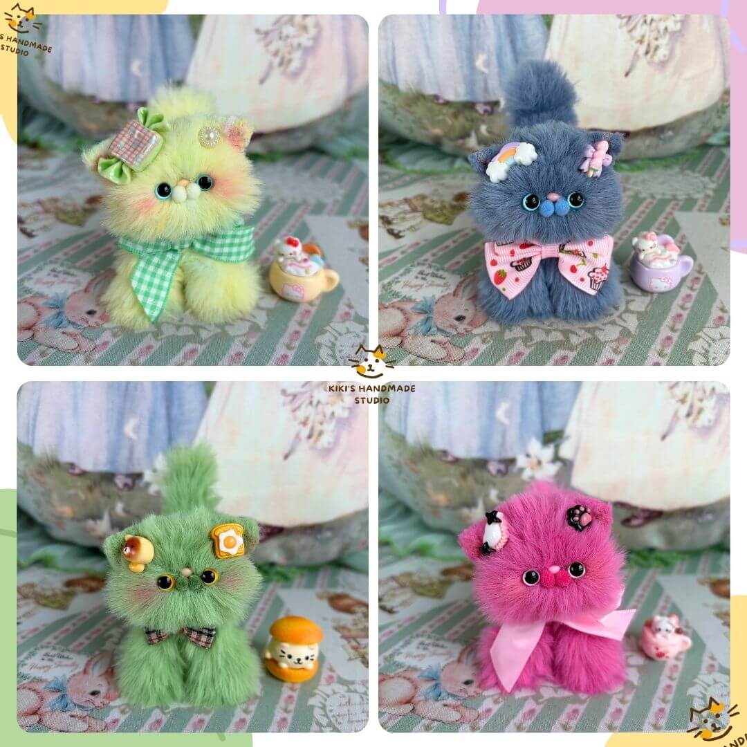 KiKi's Studio | Handmade Fluffy Cat & Dog Toys Pendants Artisan Gifts ...
